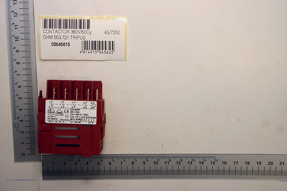 Le SCHEPPACH - Contacteur 400V / 50Hz Pour Machine KITY 609 facilement lavable, super durable ...